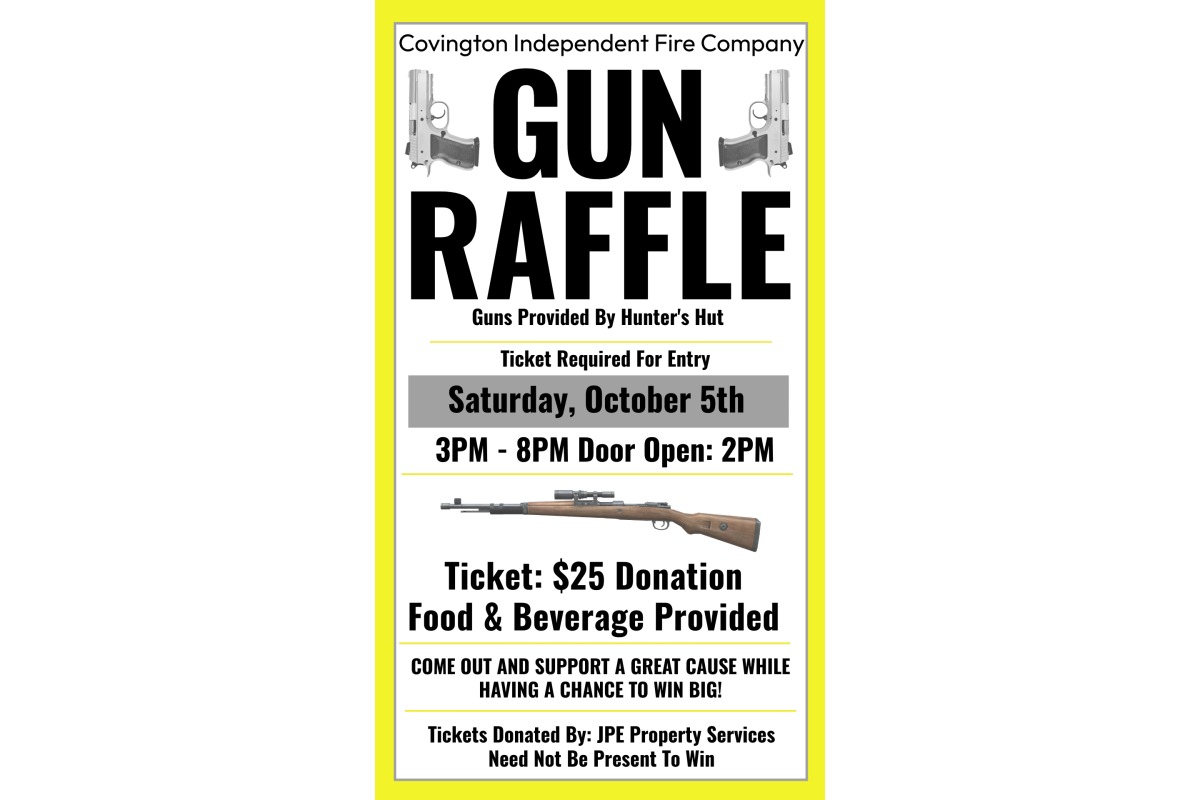 Annual Gun Raffle! by Covington Independent Fire Company | BetterWorld