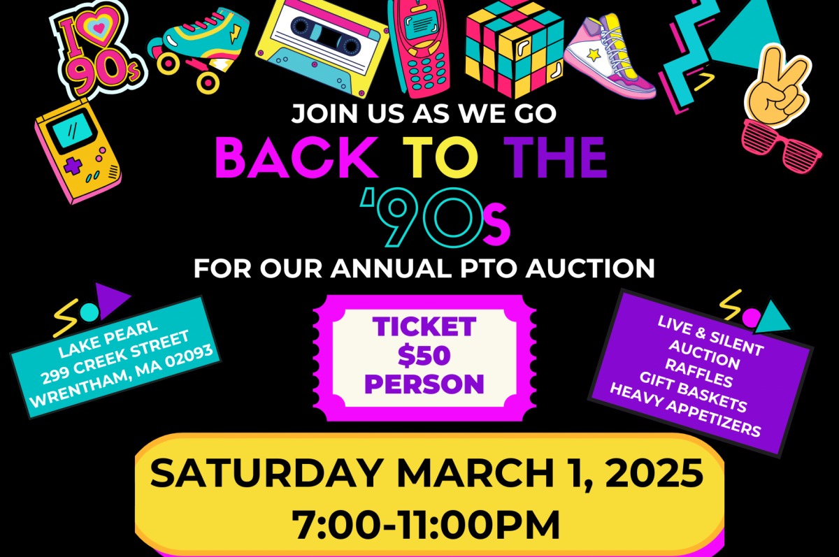 Ticket Sales - Back to the '90s Auction! by Plainville PTO | BetterWorld