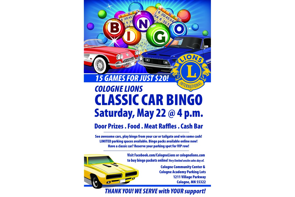Classic Car Bingo - Cologne Lions Fundraiser by Cologne Lions Club ...
