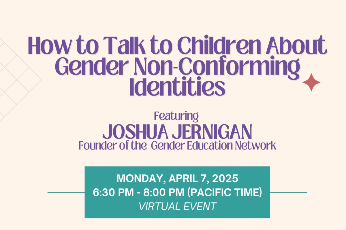 Virtual Talk Event: How to Talk to Children About Gender Non-Conforming ...
