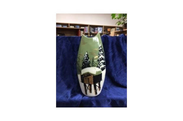 Matthew Adams Pottery Vase #115 | Biz Bee Silent Auction | Literacy ...
