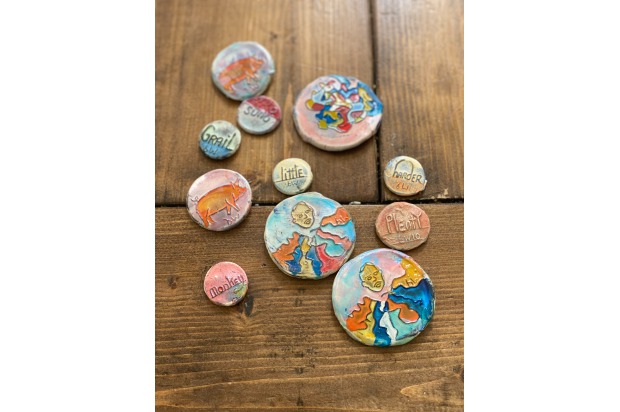Painting and Ceramic Coins By artist Beriah Wall | Farm-to-table ...