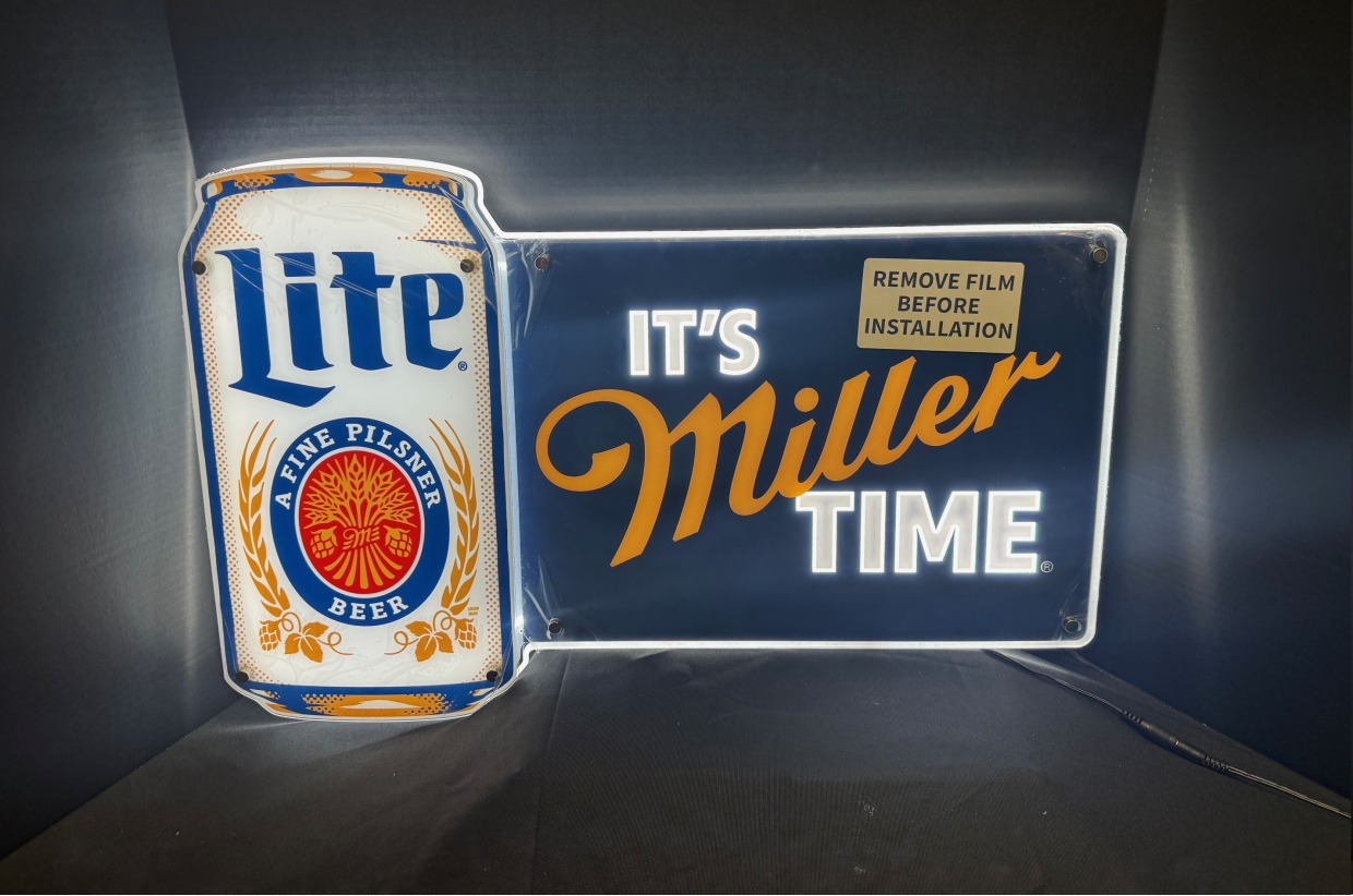 Miller Lite "It's Miller Time" LED Sign | Hops & Drops 2025 ...