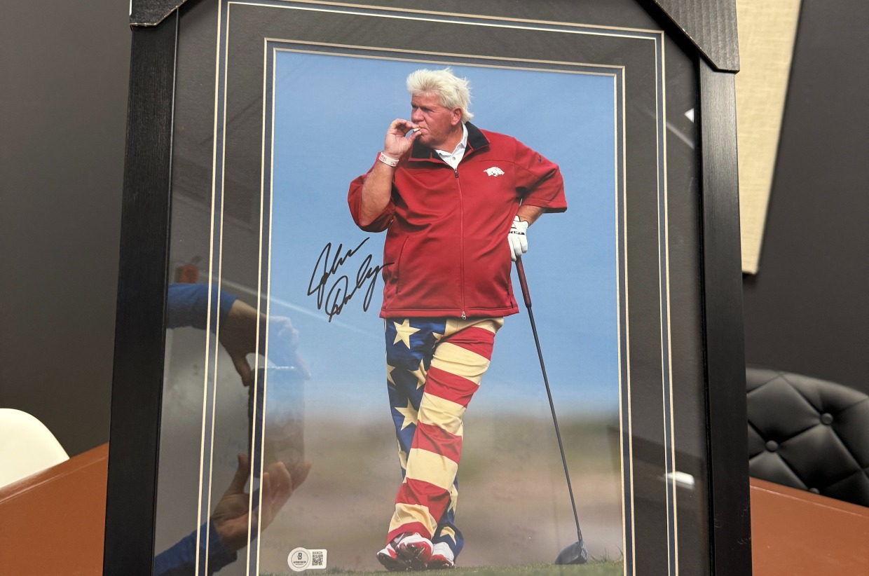 John Daly Signed 11x14 Photo with Replica Cigarette Professionally ...