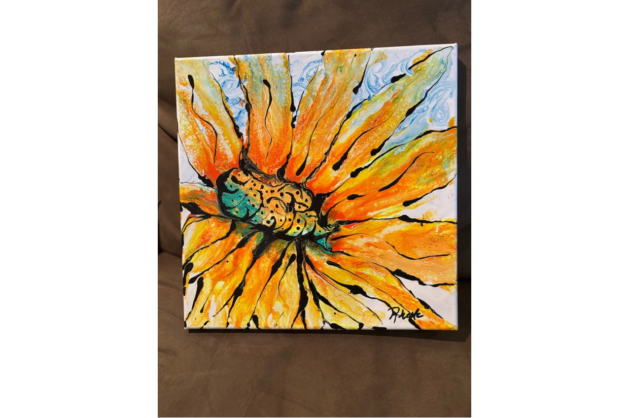 12 X 12 sunflower painting | Chief Umtuch PTO Outdoor School Silent ...