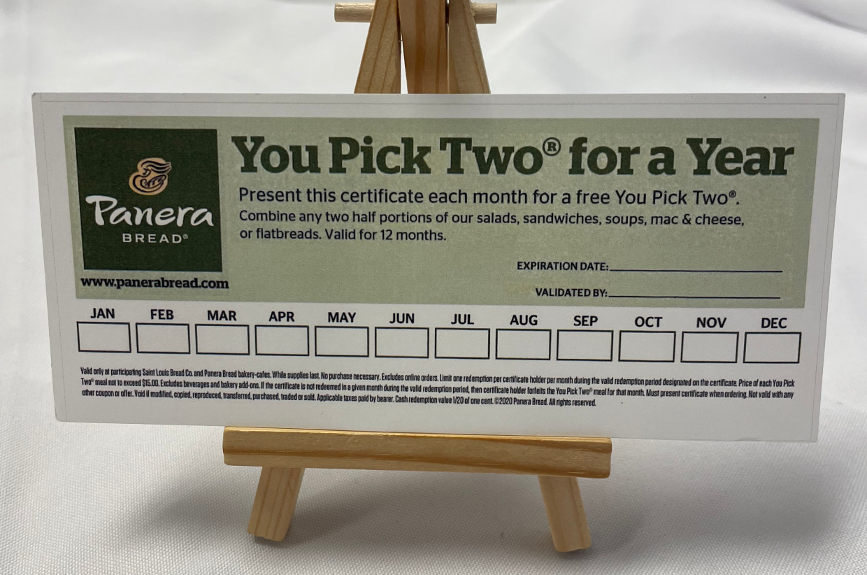 Panera Perks for a Year - A Year of Free Panera Bread's Pick Two ...