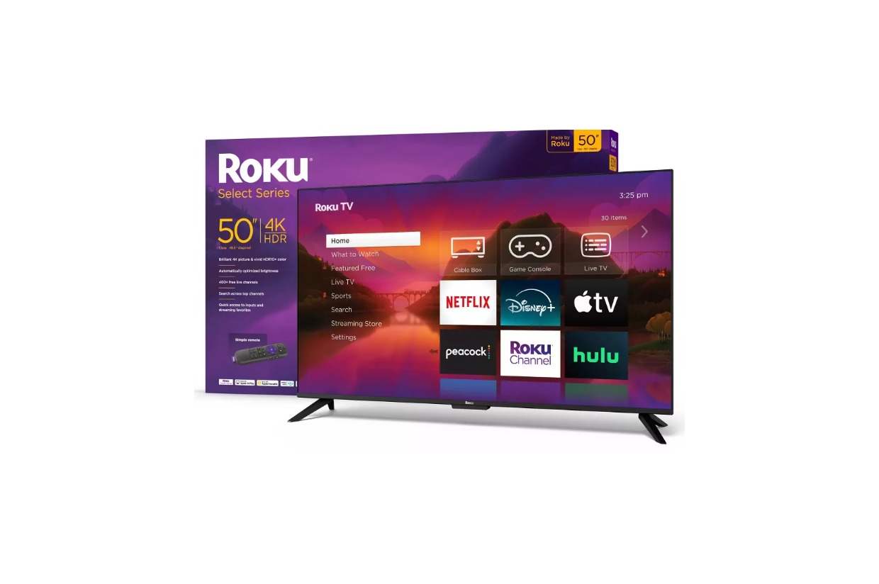 Roku 50" Select Series 4K HDR Smart Roku TV with Roku TV Remote | 2025 ...