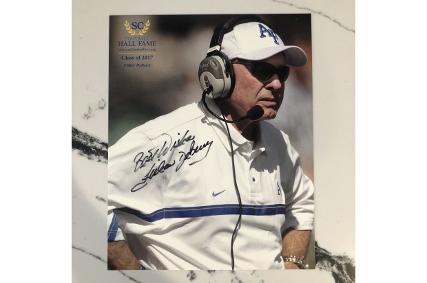 Fisher DeBerry signed image | South Carolina Football Hall of Fame ...