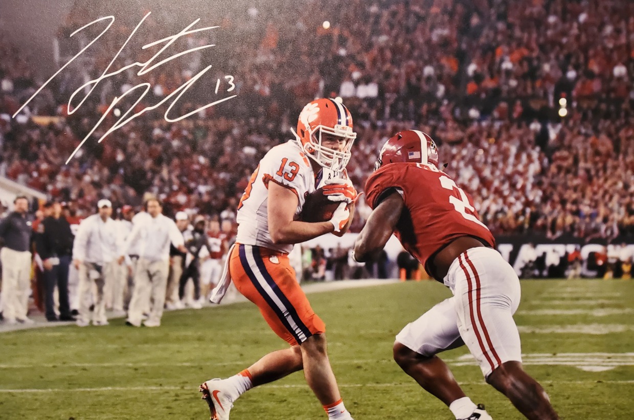 Hunter Renfrow Clemson National Championship TD Catch Canvas Print ...