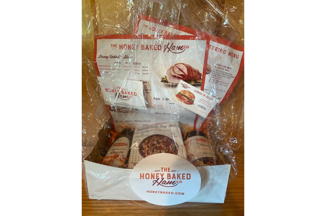 Honey Baked Ham Gift Basket! | 2022 Mounds View Football Mustang Golf ...