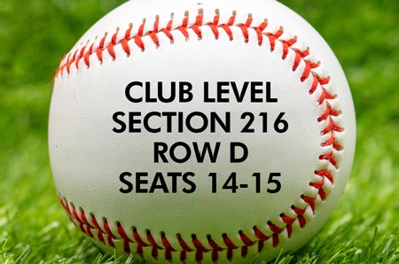 Nationals Tickets (pair) Club Level Section 210 Row H Seats 15-16 ...
