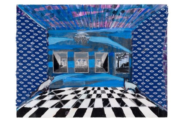 Amitay Sadovsky, Ella, Acrylic, fabric collage on panel | Golden ...