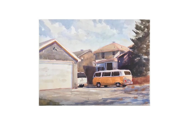 VW Bus by Jared Cullum | Fall for the Arts Art Auction | Sweetwater Art ...
