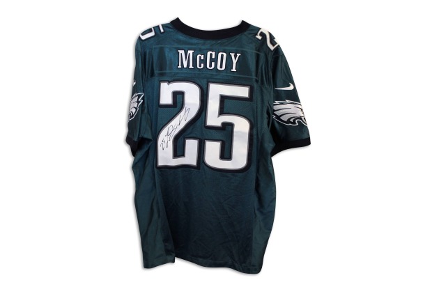 LeSean McCoy Philadelphia Eagles Autographed Green Authentic Nike ...