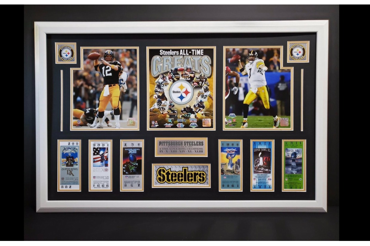 Pittsburgh Steelers 6 Time Super Bowl Champion Replica Ticket Collage ...
