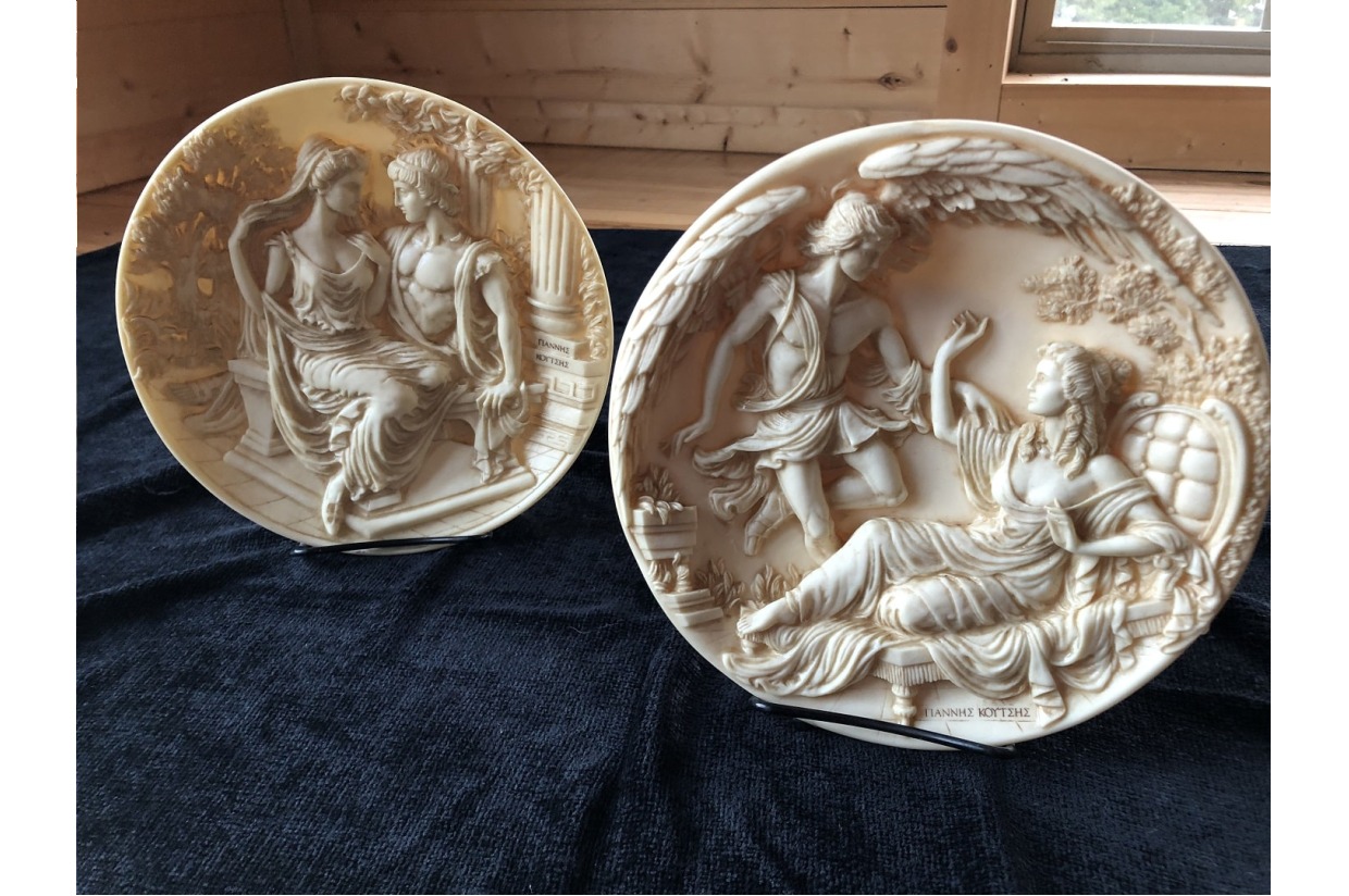 Pair of Bradex Greek Love Scene Plate Wall Hanging | Narrow Ridge ...