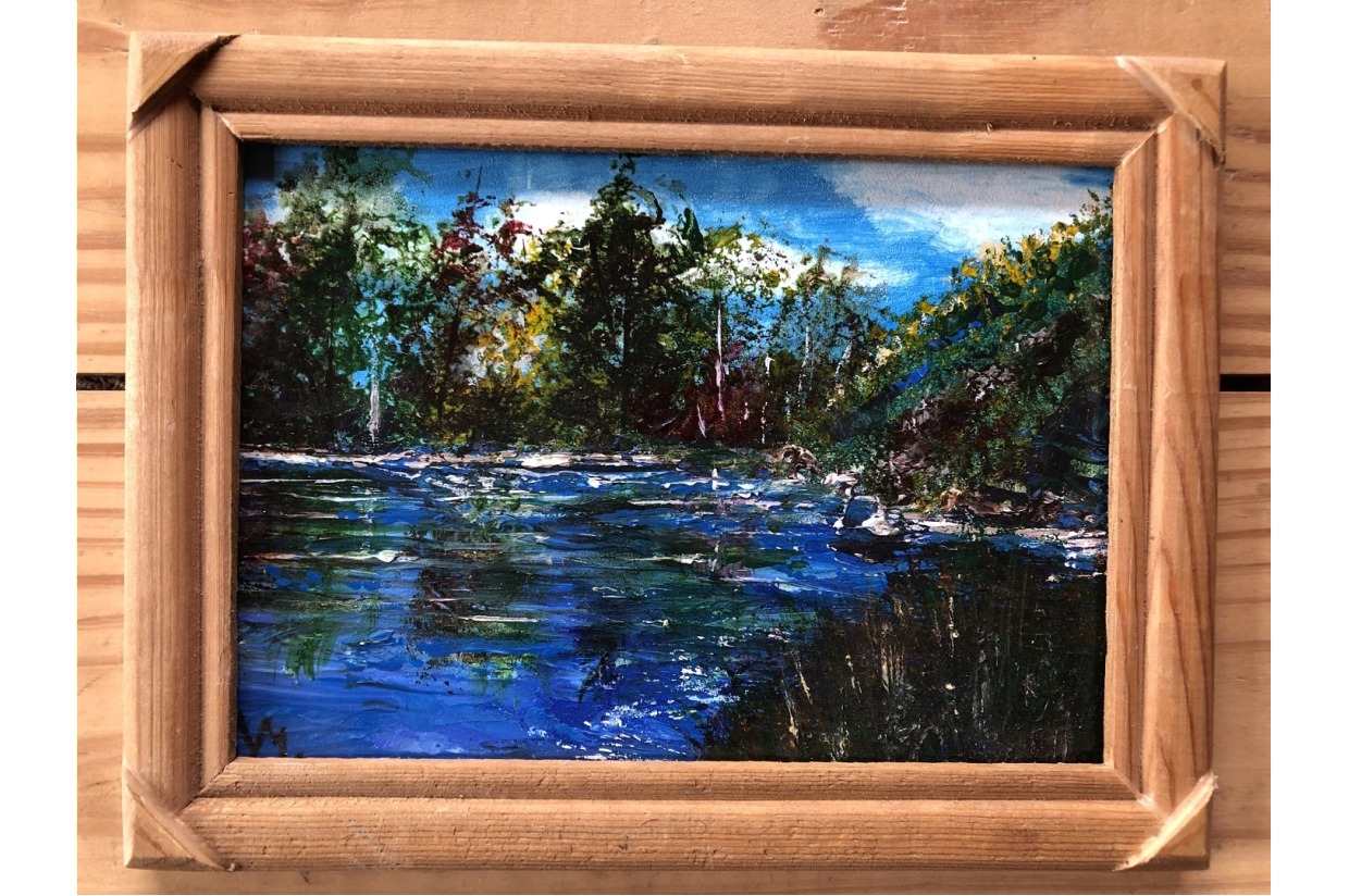 "Pond Reflections" Acrylic on Board | Narrow Ridge Fundraising Auction ...