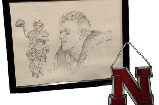 #17 Original Framed Pencil Drawing of Scott Frost by Nebraska Artist ...