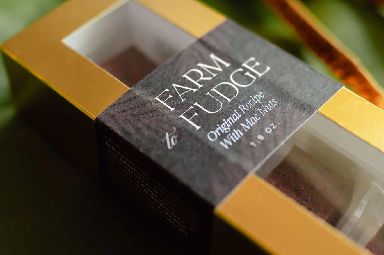 Farm to Fudge Two-Box Set of Dark Chocolate Coconut Fudge (1) Original and (1) Macadamia Nut ...