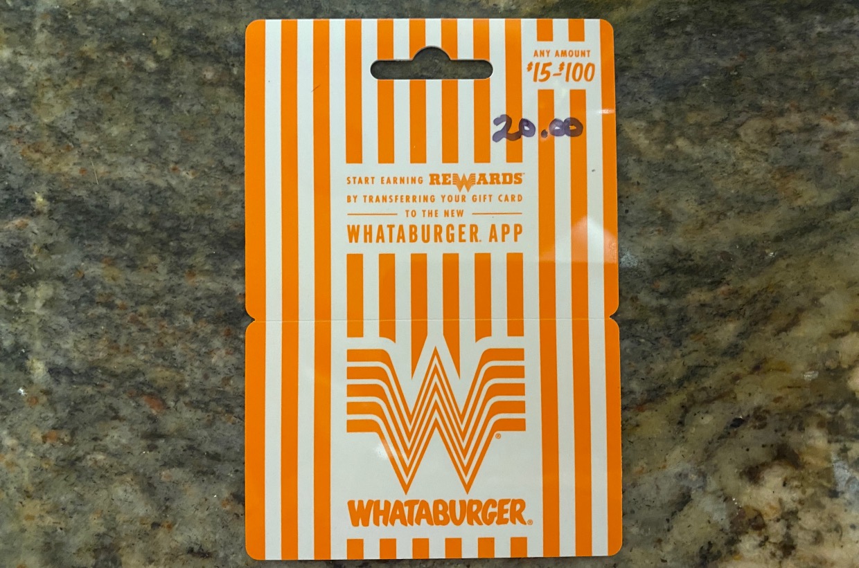 Whataburger Gift Card | 2023 Charming Virtual Auction | Charming Pet ...