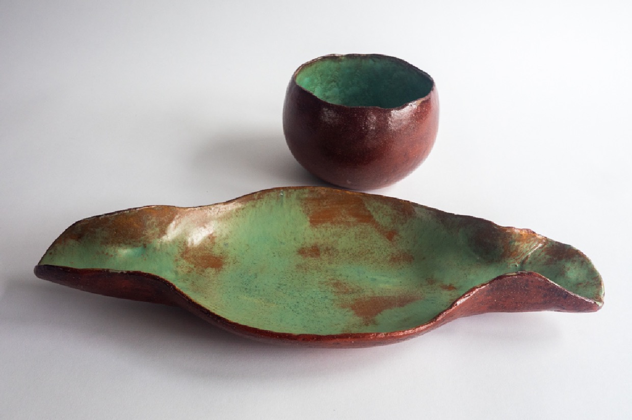 311 Handmade Pottery Set - Bowl and Platter | Online Auction Catalog ...
