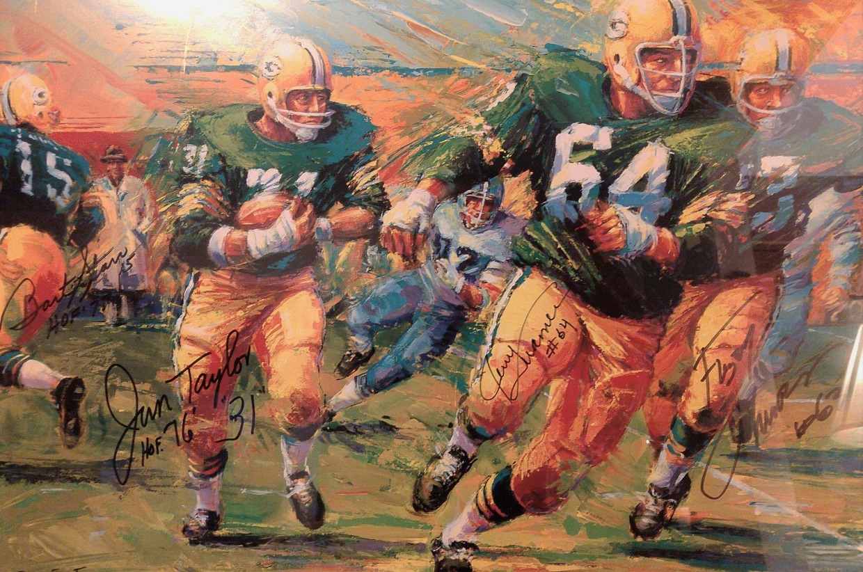 Packers Power Sweep print | Celebrity Q and A October 15 | buckets for ...