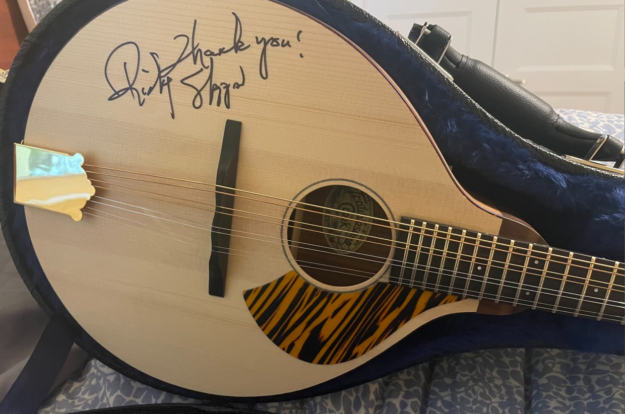 Ricky Skaggs Autographed Troublesome Creek Mandolin | 2024 Country ...