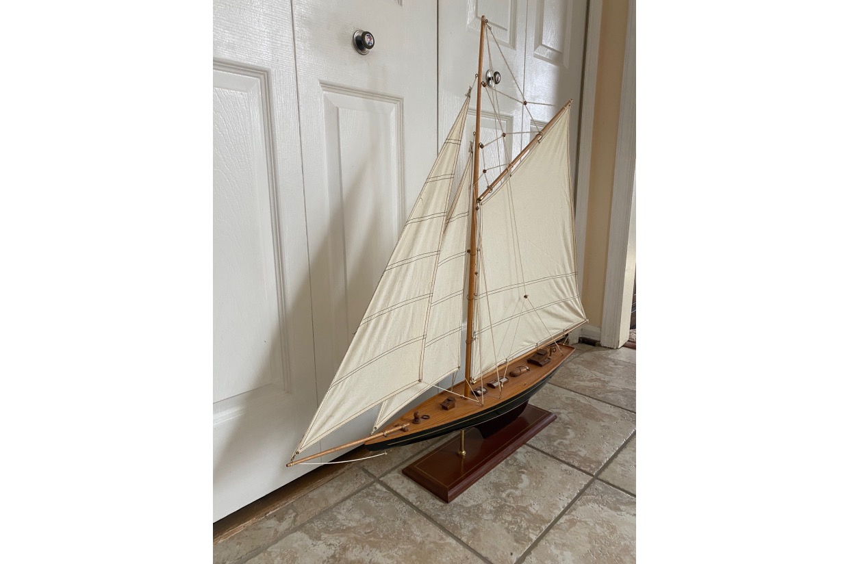 Model of a wooden gaff rigged yacht | 2025 Sea Scout Ship 1942 Online ...