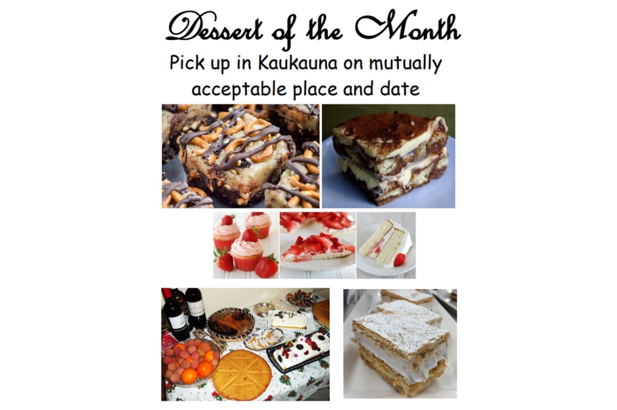 Dessert of the Month | A Night To Remember 2020 Virtual Auction | The ...