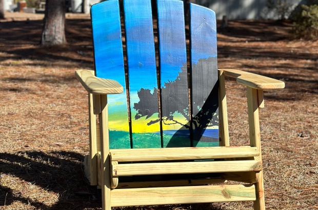 Handmade & Handpainted Adirondack Chair by Eric Witte | Camp Albemarle ...