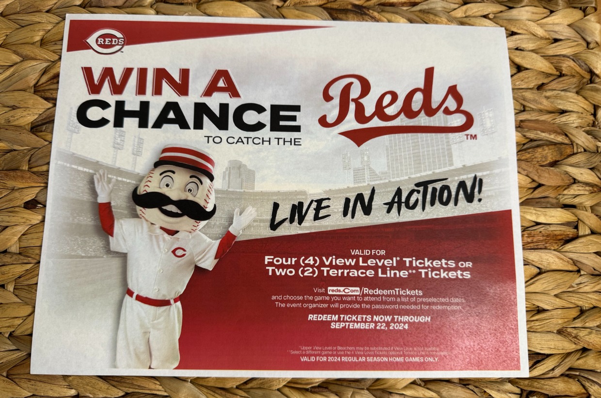 Cincinatti Reds Tickets | Be the Village 2024 Silent Auction | Be the ...