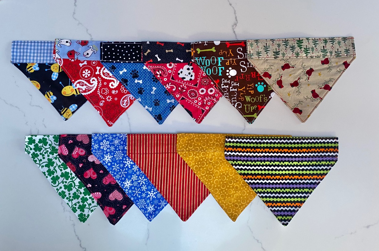 Set of 12 Handmade Dog Scarves - SMALL | Friendship Preschool 2025 ...
