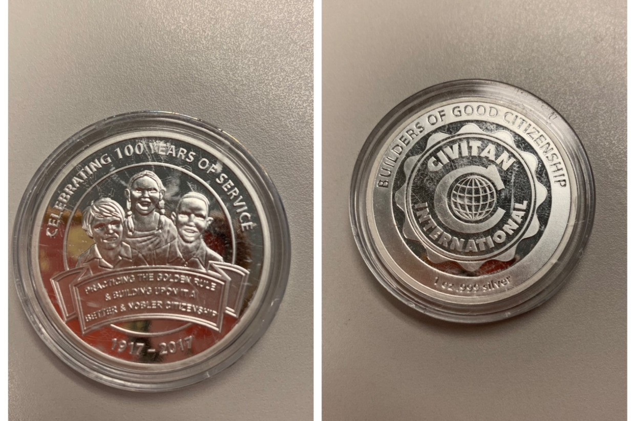 100th Anniversary Commerative Coin | Civitan World HQ Auction | Civitan ...