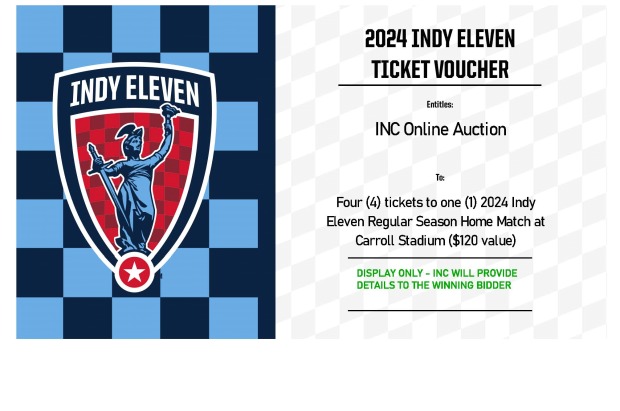 Indy Eleven tickets | INC Online Auction 2024 - Make Indy A Kinder ...