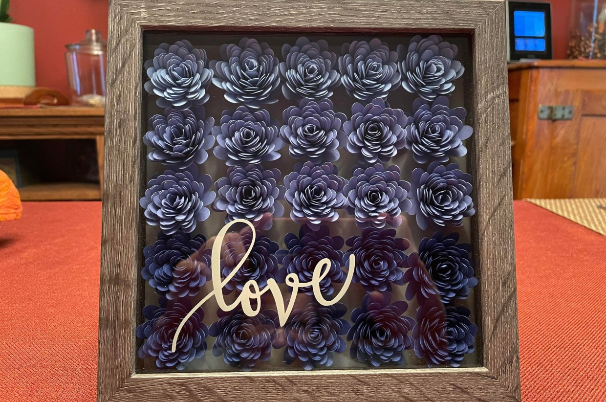 Shades of Blue Shadow Box | Fall Silent Auction | Who Will Let the Dogs ...