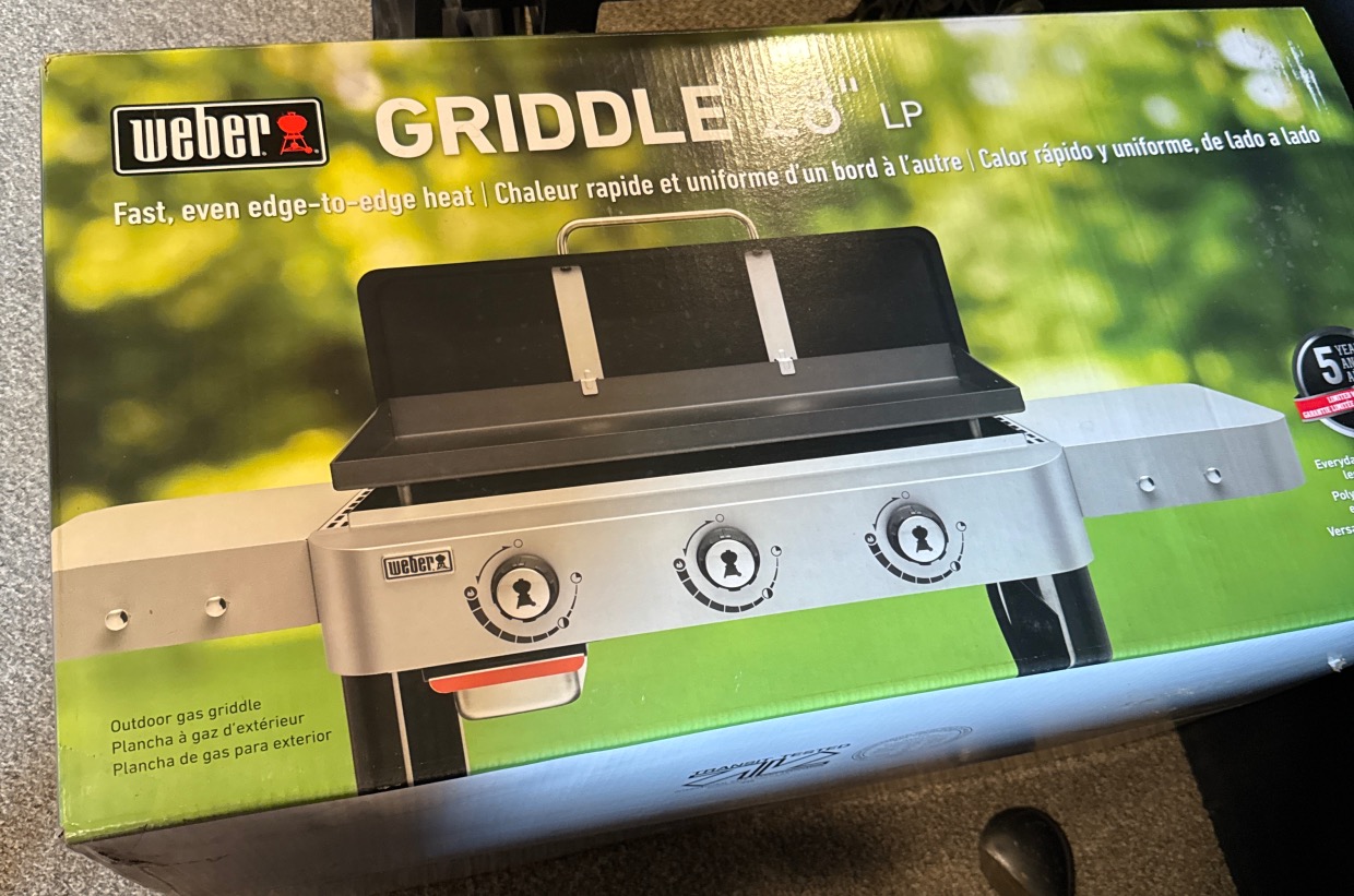 28inch Weber griddle | 2025 Stalker Lake Cancer fundraising auction ...