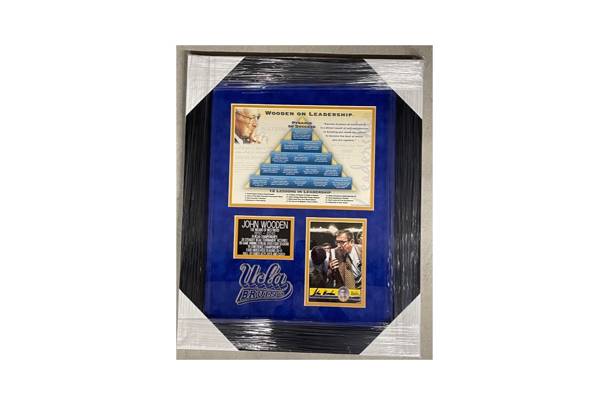 Coach John Wooden UCLA - Pyramid of Success Photo Display | Shelter ...