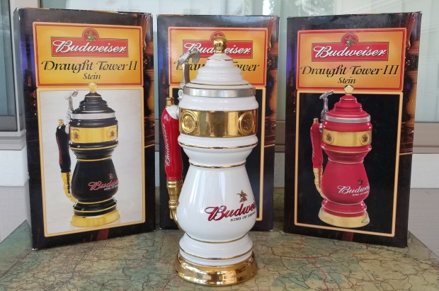 Collectable Budweiser Draught Tower Steins | Vintner's Dinner for Every ...