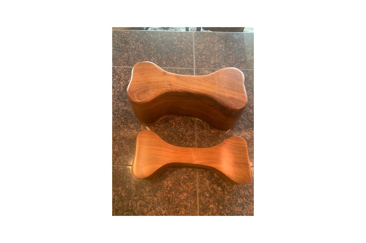 Set of Dog bone shaped boxes made of Walnut | The Pet Gala | Wagmor ...