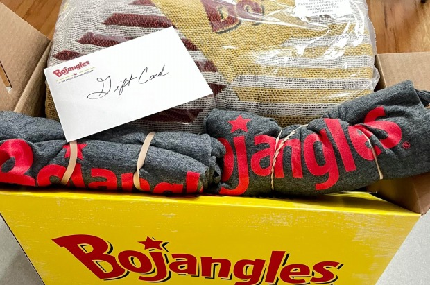 Bojangles Bo Box with $50 Gift Card, Blanket, 2 XL T-shirts | 2021 ...