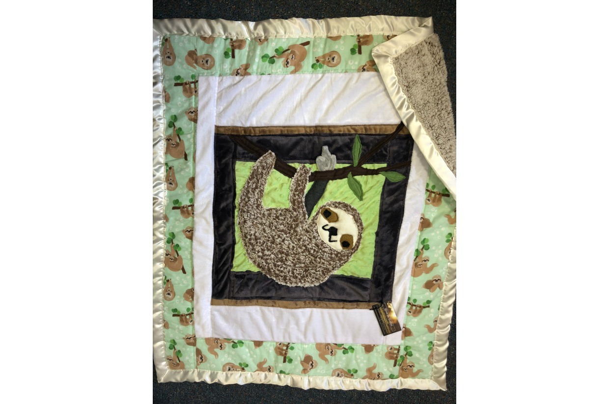 Sloth Slept On - Quilt | Storybook Quilts | Baker Relief Nursery ...
