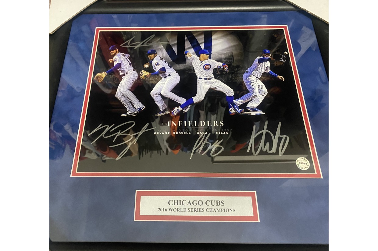 Cubs World Champions Autographed 11x14 Photo Custom Framed | 2024 ...