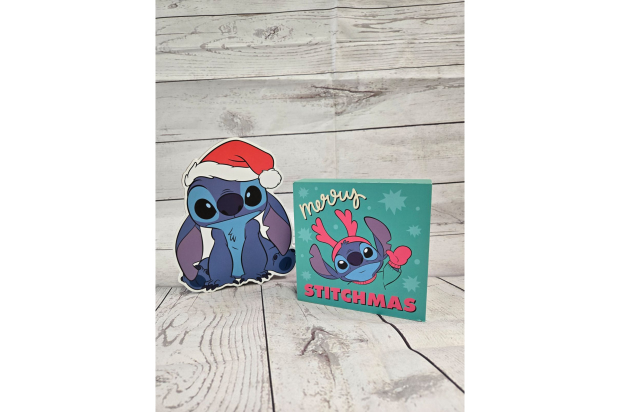 4. Disney's Stitch Christmas Plaques (2 Pieces) | Meowy Holidays ...