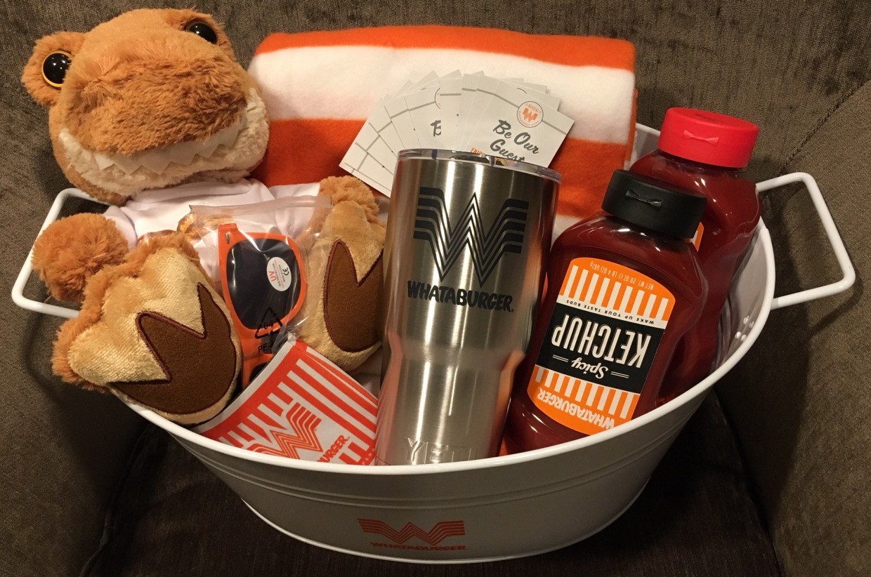 GIFT BASKET & 10 BURGERS FROM WHATABURGER | Sawgrass Marriott Silent ...