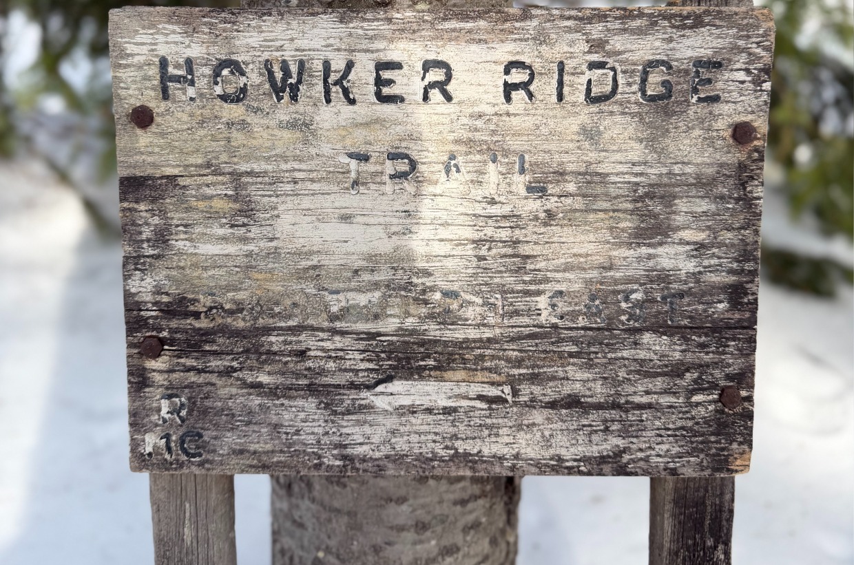 Howker Ridge Trail Sign — Randolph Mountain Club 2025 Holiday Auction ...
