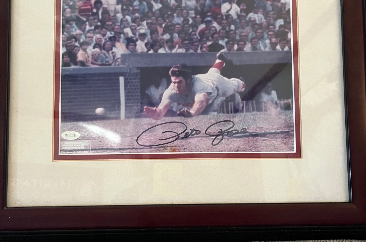 Pete Rose Signed Picture Framed | First Pitch Event 2022 Silent Auction ...