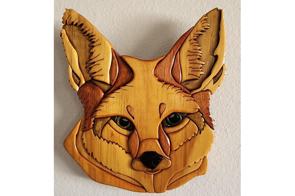 Intarsia Wolf / Dog Wood Art | Little Angels Project Fundraiser ...