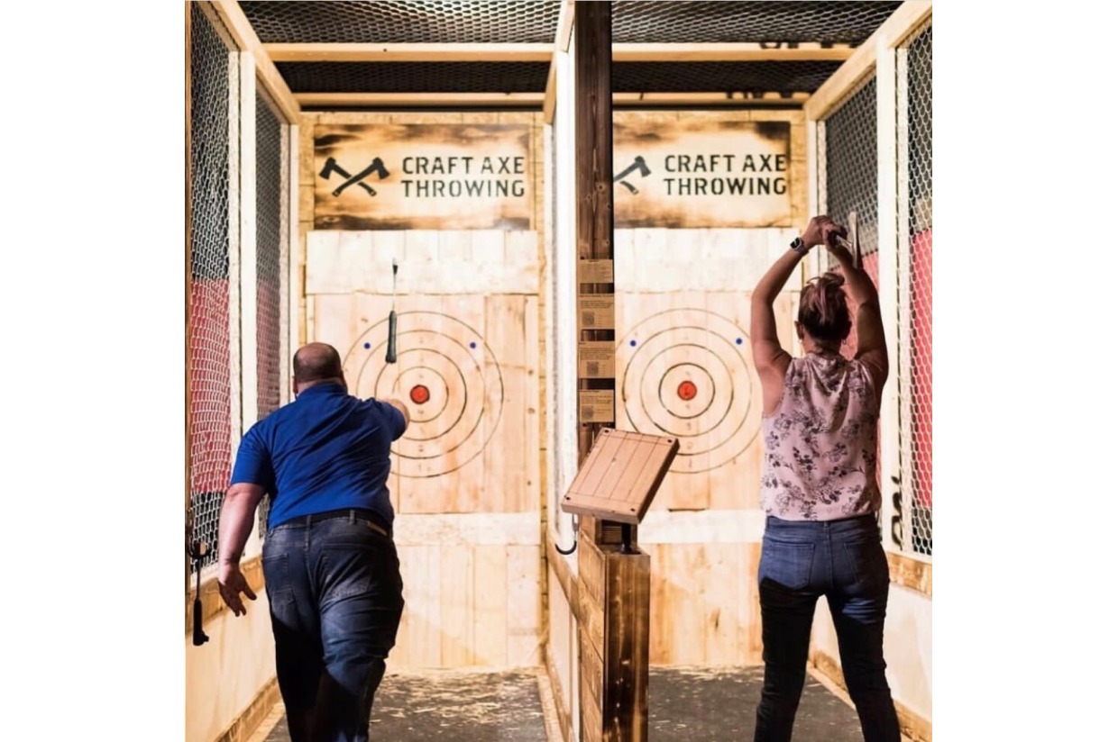 45 Minute Session at CRAFT AXE THROWING - Item #: C2CND_39 | C2CND Online Auction | Catering to ...
