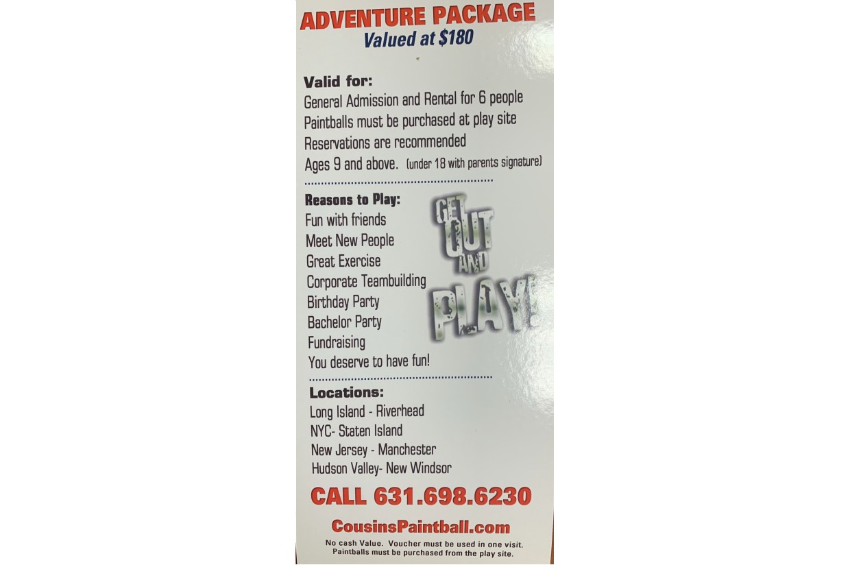 Cousins Paintball Adventure Package | Riverhead Chamber of Commerce ...