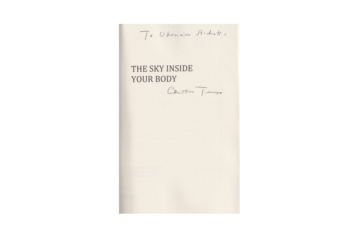 Turczyn, Christina. “The Sky Inside Your Body.” Inscribed by the author ...